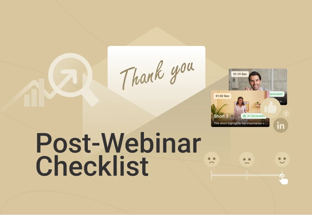 Your Post-Webinar Checklist: Things to Do After Your Webinar | Hubilo